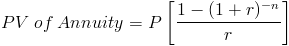 Annuity Payment (PV) Formula and Calculator