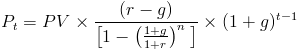 Growing Annuity Payment (PV) - Formula (with Calculator)